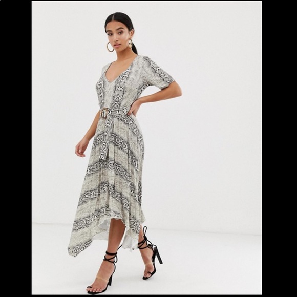 ASOS | Dresses | Asos Snake Print Midi Dress | Poshmark